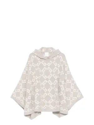 Givenchy Logo-intarsia Hooded Poncho - 250 - Beige