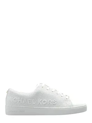 Michael Kors Logo-embroidered Sneakers - White