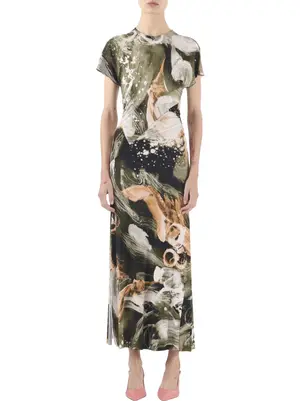 JASON WU Abstract-pattern Midi Dress - Green