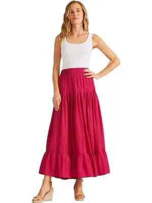 Calypso St. Barth Lourdes Skirt - Magenta