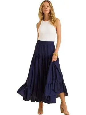 Calypso St. Barth Lourdes Skirt - Navy