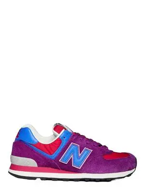 NEW BALANCE 574 Stray Rats Sneakers - Purple/red