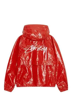 StÜssy Beach Shell Coated Ripstop Jacket - Red