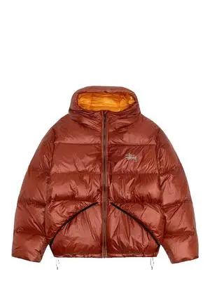 StÜssy Down Micro Ripstop Parka - Brick