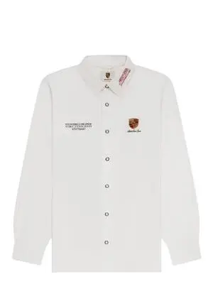 Aimé Leon Dore X Porsche 993 Turbo Mechanic Shirt - Bright White