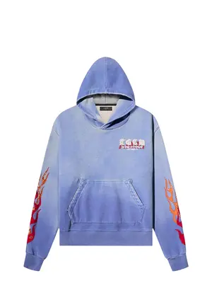 Amiri T.g.c.w. Flames Hoodie - Blue