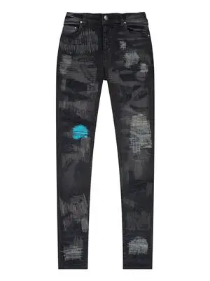 AMIRI All Over Repair Jean 'aged Black'