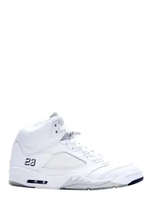 JORDAN 5 Retro+ Metallic - White