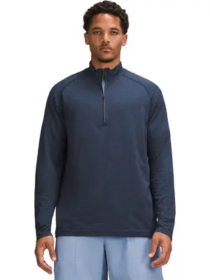 Lululemon Metal Vent Tech Half Zip - Mineral Blue/true Navy