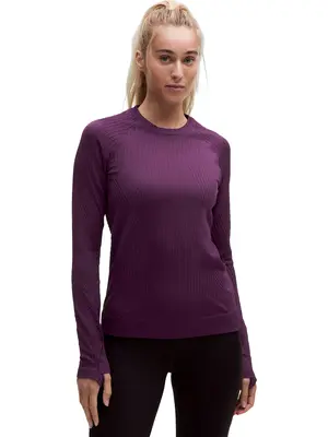 Lululemon Lululemon Rest Less Pullover Aerial Current Dramatic Magenta/dramatic Magenta