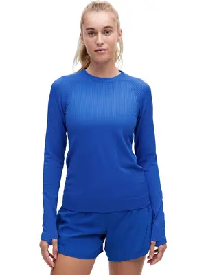 Lululemon Lululemon Rest Less Pullover Colour Rib Cerulean Blue/cerulean Blue