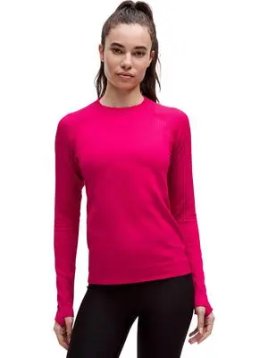 Lululemon Lululemon Rest Less Pullover Colour Rib Passionate/passionate