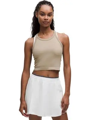 Lululemon Swiftly Tech Cropped Racerback Tank Top 2.0 - Sheer Oak/sheer Oak