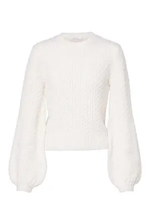 Max Mara Elvira Wool And Cashmere Sweater - White
