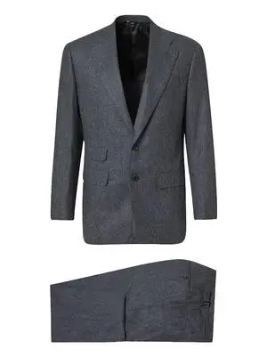 Thom Sweeney Wool Flannel Suit - Grey