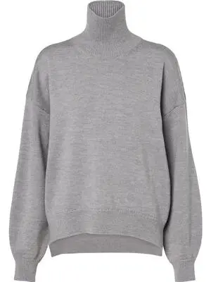 Dolce & Gabbana Virgin Wool Turtleneck Sweater - Grey