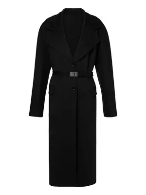 FERRAGAMO Cashmere And Wool Coat - Black