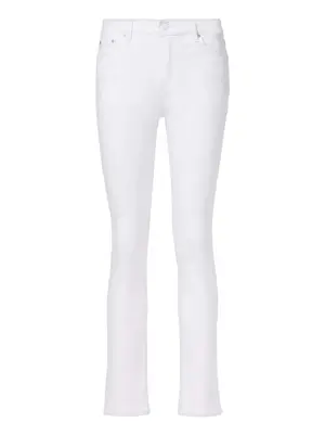 Ag Mari High-rise Cropped Jeans - White