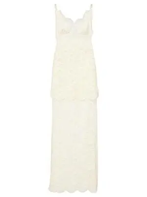 Rabanne Lace Maxi Dress - White