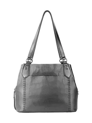 THE SAK Melrose Leather Satchel Gunmetal