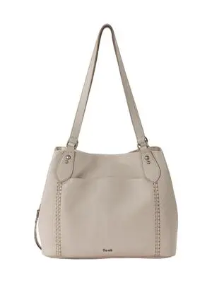 THE SAK Melrose Leather Satchel Sand