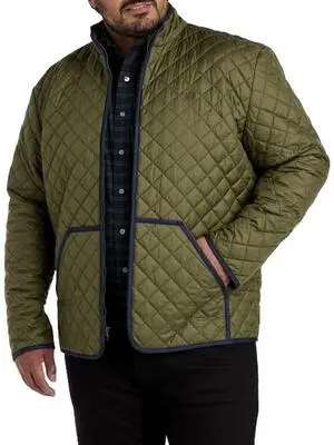 Brooks Brothers Big & Tall Quilted Jacket - Burnt Olive