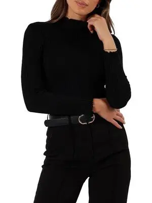 PETAL & PUP Petal & Pup Ridley Ribbed Mock Neck Top