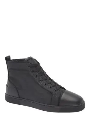 CHRISTIAN LOUBOUTIN Louis Orlato High-top Sneaker - Black-black
