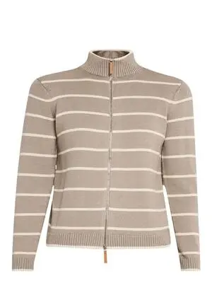 LAFAYETTE 148 NEW YORK Lafayette 148 New York Striped Knit Jacket
