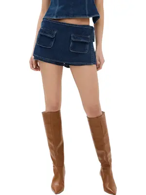 Lioness Countryside Denim Skort - Blue Denim