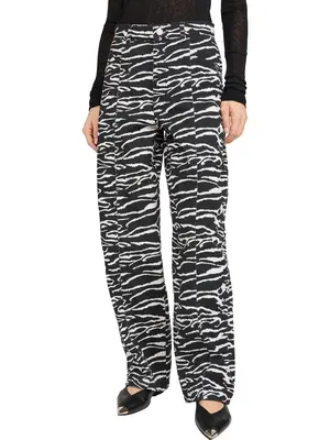 Baum Und Pferdgarten Nara Zebra-print Jeans - Black Whisper Zebra