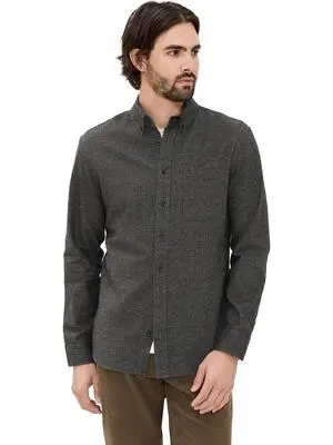 Taylor Stitch Jack Houndstooth Shirt - Dark Forest