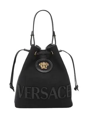 Versace La Medusa Bucket Bag - Black Versace