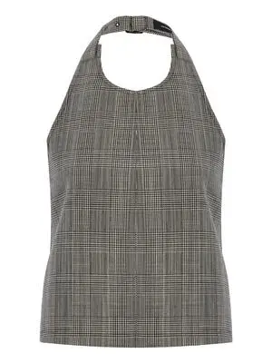 Wardrobe.NYC Backless Halter Top - Grey