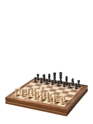 ASPINAL OF LONDON Foldable Wooden Chess Set - Brown