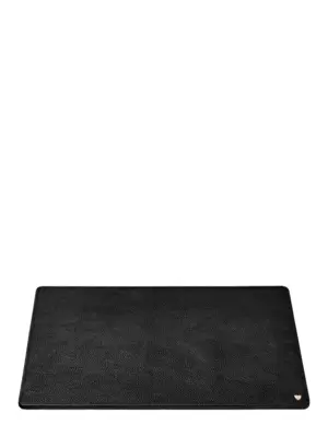 ASPINAL OF LONDON Desk Pad In Pebble - Black