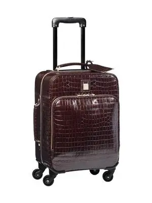 ASPINAL OF LONDON Connaught Saffiano Cabin Suitcase - Brown