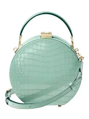 ASPINAL OF LONDON Hat Box Top Handle Bag - Green
