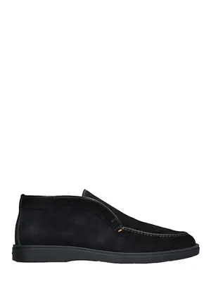 Santoni Detroit Chunky-sole Suede Loafers - Navy