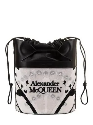 Alexander McQueen Alexander McQueen The Bow Logo Bucket Bag Multi