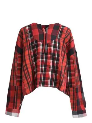 Readymade Panelled Shirt - Red