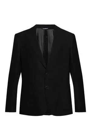 Dolce & Gabbana Wool Single-breasted Blazer - Black