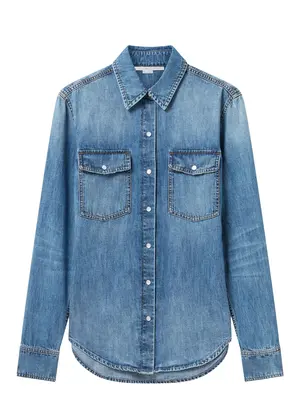 STELLA MCCARTNEY Stella McCartney Logo-Patch Denim Shirt