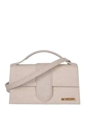 Jacquemus Jacquemus Le Grand Bambino Flap Crossbody Bag Grey