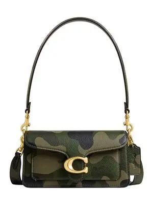 COACH Tabby Shoulder Bag 20 With Camo Print - Green/black