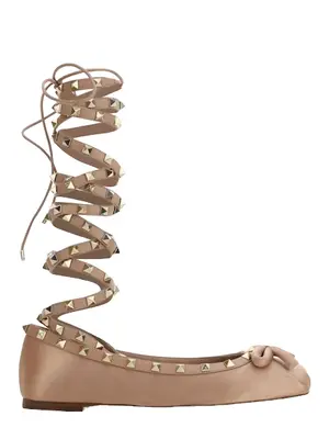 Valentino Garavani Rockstud Ballerinas - Beige