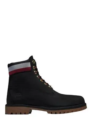 Timberland 6" Heritage Warm Lined Boots - Black/red