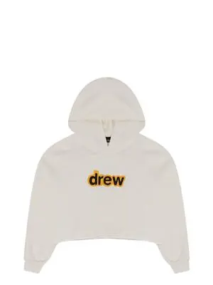 Drew House Secret Cropped Hoodie - Off White