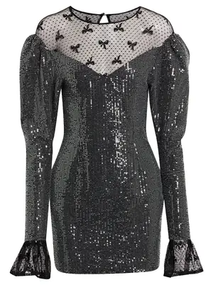 rotate glitter dress Gold Lace Charro Quinceanera Dress Long Sleeve Off The Shoulder main image 0