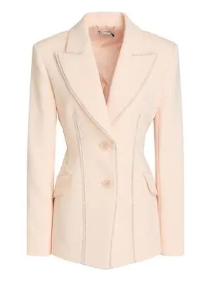 Simkhai Woody Frayed Twill Blazer Blush
